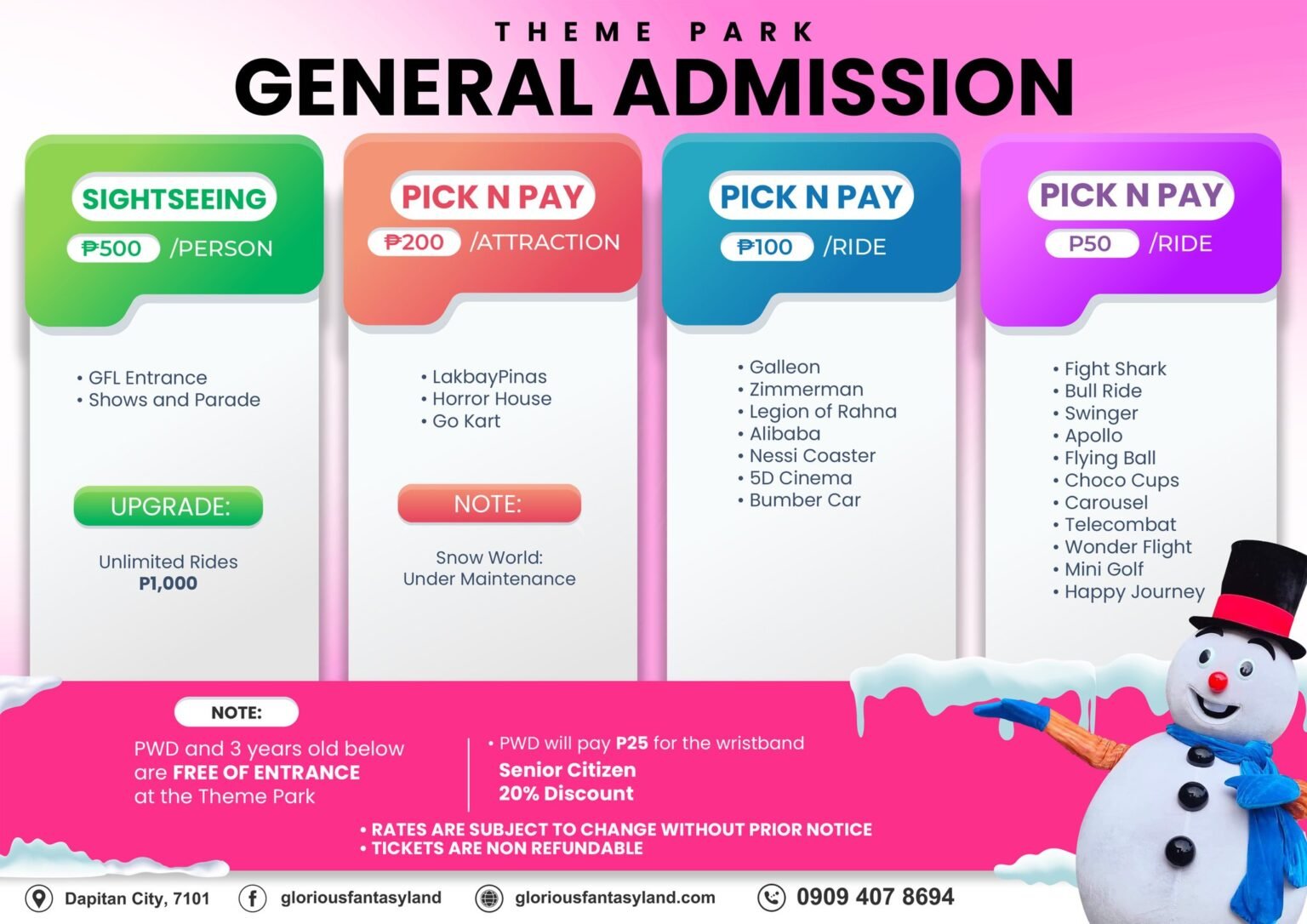 Theme Park - Glorious Fantasyland Complex Dapitan